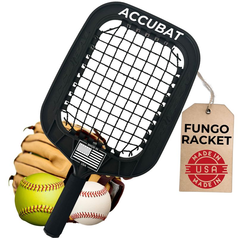 Accubat Fungo Racket for Baseball & Softball Training - Baseball Racket ...