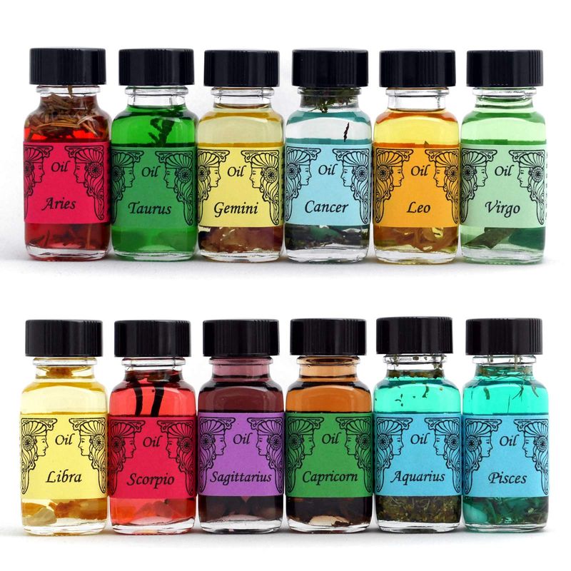 Ancient Memory Oil, 12 Constellation Oil (Astrology Oil) Complete Set ...