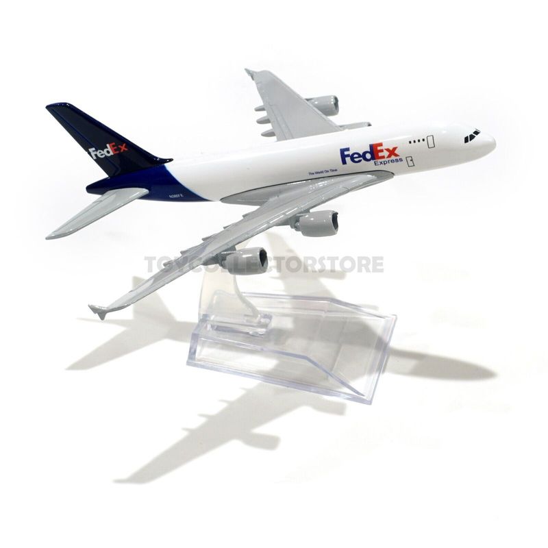 FedEx airplane model toy diecast Airbus A380 Cargo plane - EveryMarket