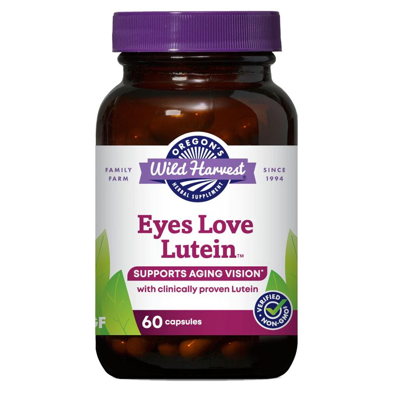 Oregon's Wild Harvest Eyes Love Lutein™ Capsules, Non-GMO Organic ...
