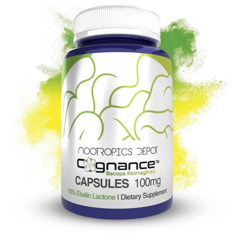 Cognance Enhanced Bacopa Capsules | 100mg | 10% Ebelin Lactone | Bacopa ...