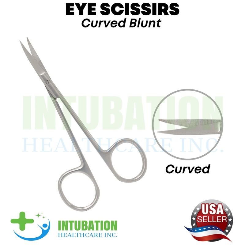 Eye Scissors Curved Blunt Premium Surgical Ophthalmic Eye Instruments ...