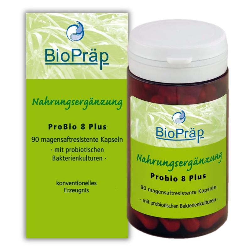 BioPräp ProBio 8 Plus | 90 Capsules | Vegan | Probiotic Intestinal ...