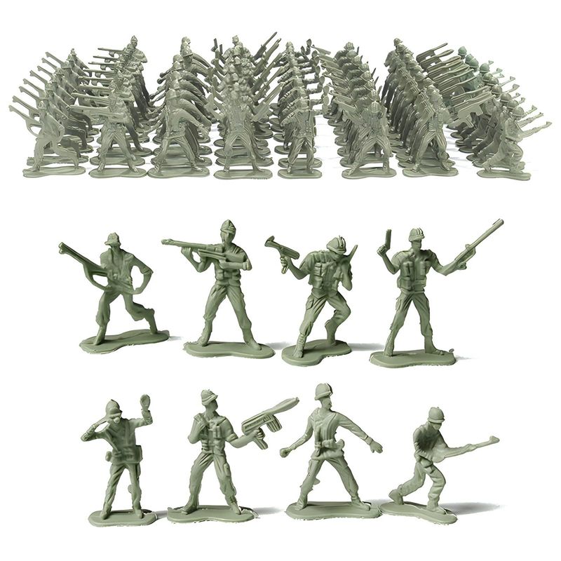 Larfraecy 100Pcs Soldiers Toys for Boys,Toy Soldiers Army Toys,Mini ...