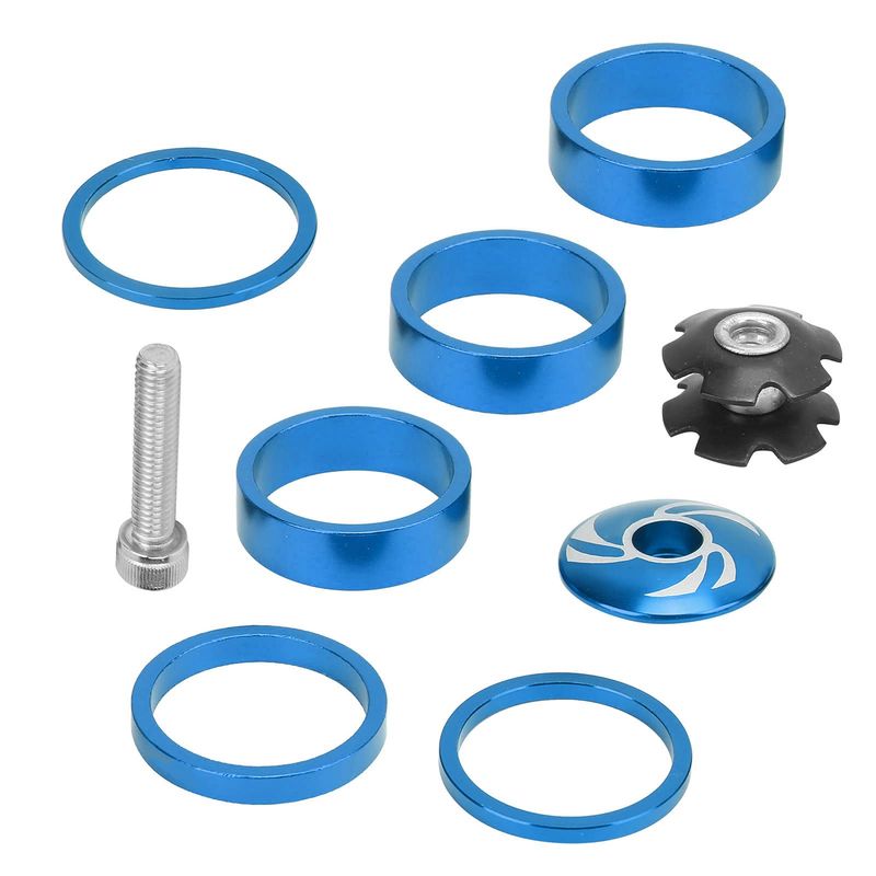 Bnineteenteam 6Pcs Bike Headset Spacer, Aluminium Alloy Bicycle ...