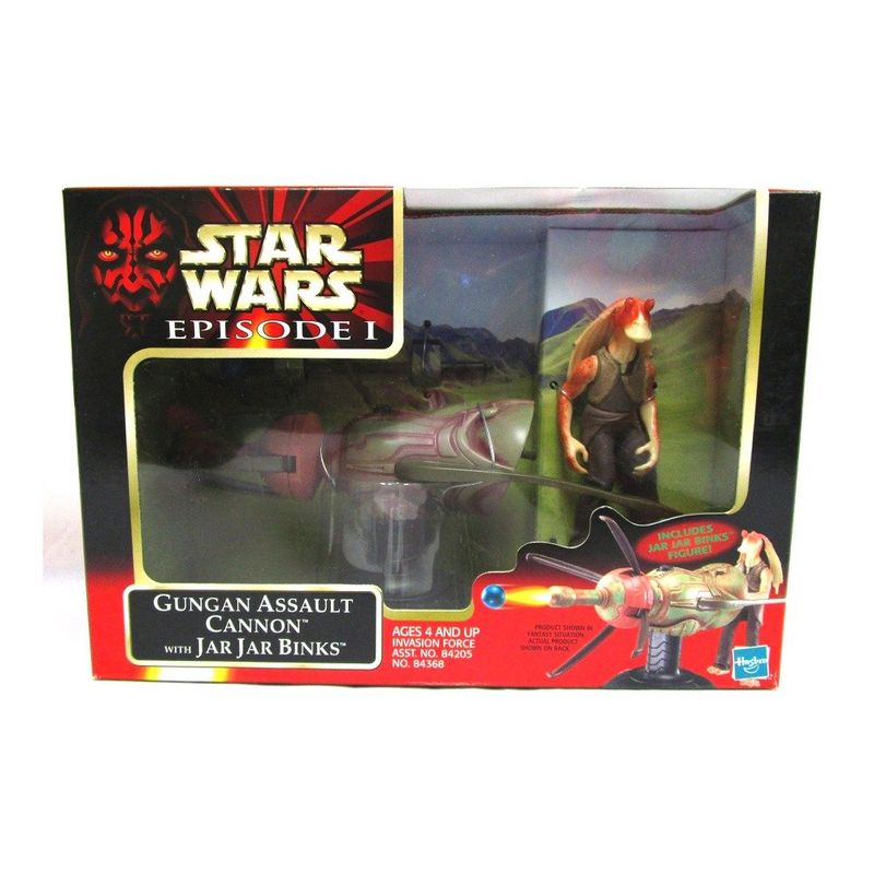 Star Wars Episode I Invasion Force: Gungan Assault Cannon with Jar Jar ...