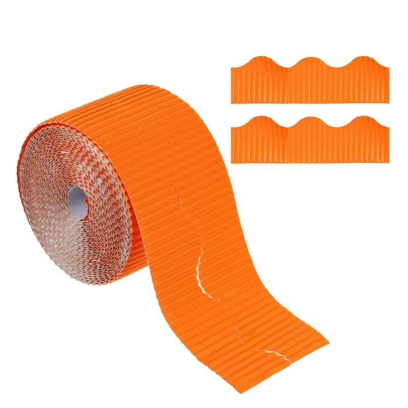 PATIKIL 3.9inch x 49.2ft Bulletin Board Border, Scalloped Trim Paper ...