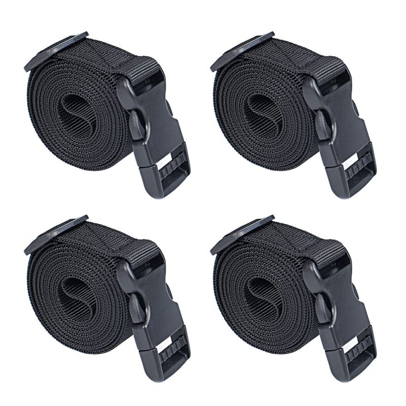 Premium Utility Straps with Quick Release Buckle Adjustable Short Nylon ...