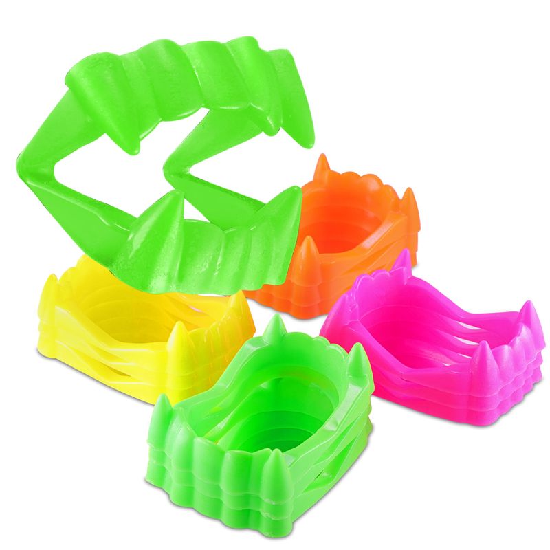 Srenta 144 Pack Vampire Teeth Kids Size, Assorted Colors Fake Vampire ...