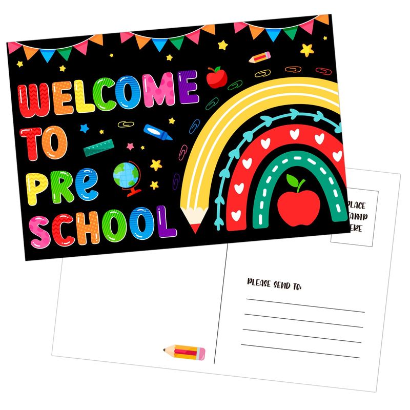 FLYAB 30PCS Welcome to Preschool Postcards for Kids from Teacher ...