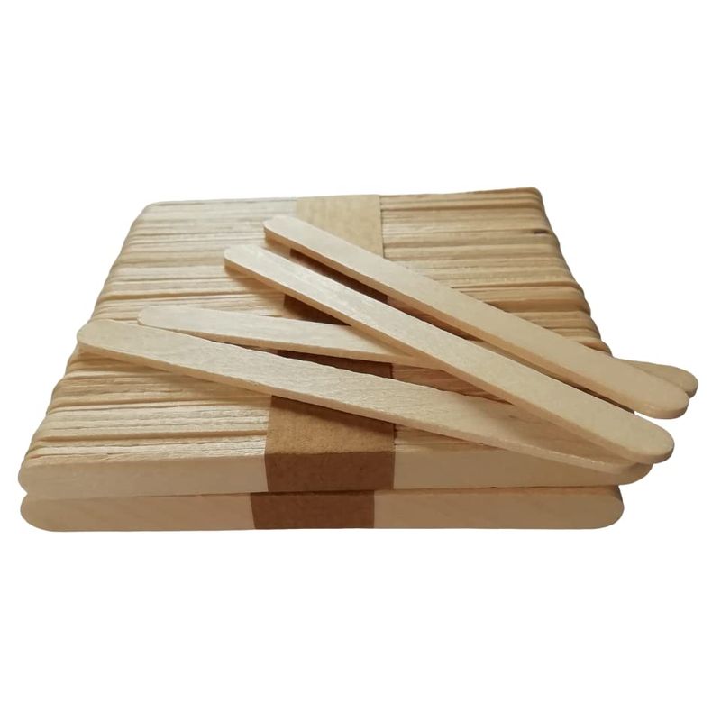 SEQUENTIAL - 100 Natural Lolly Sticks. 114mm x 10mm x 2mm. Ice Cream ...