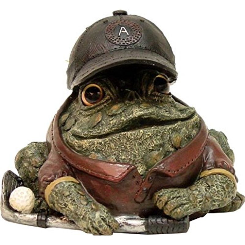 Homestyles Toad Hollow #94069 Figurine Golfer with Golf Club and Ball ...