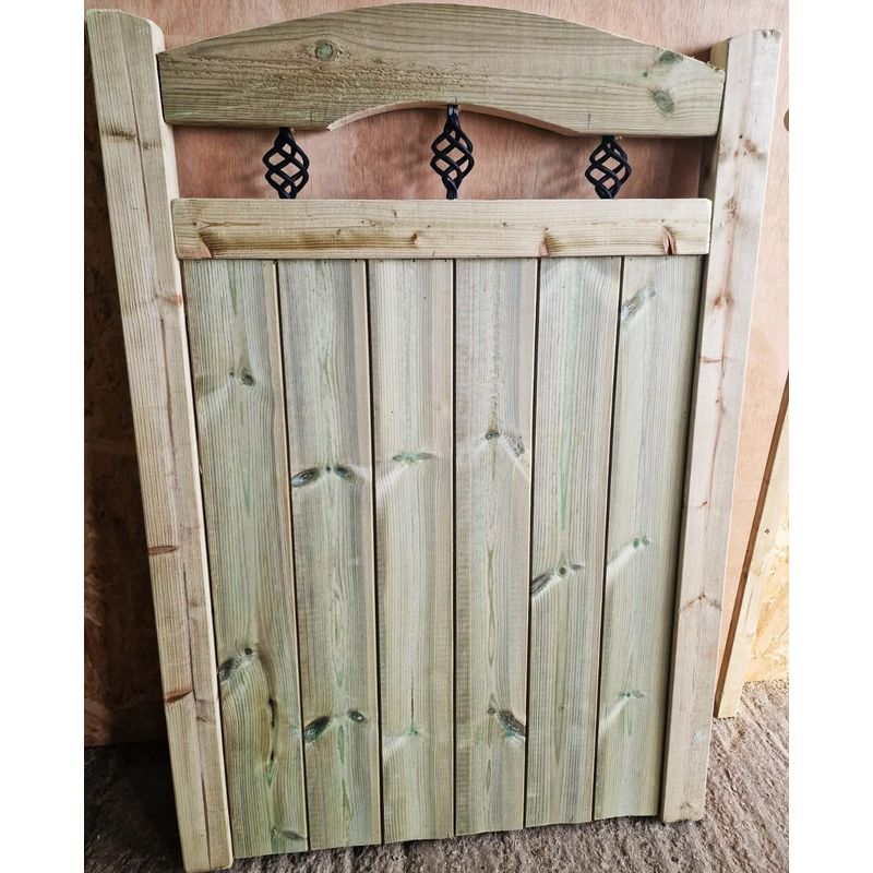 MD Carpentry Workshop Wooden Garden Dome Gate Pedestrian Gate, Pressure ...