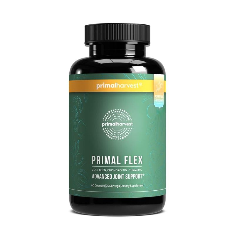 Primal Harvest, Primal Flex Joint Supplement with Collagen, Turmeric ...