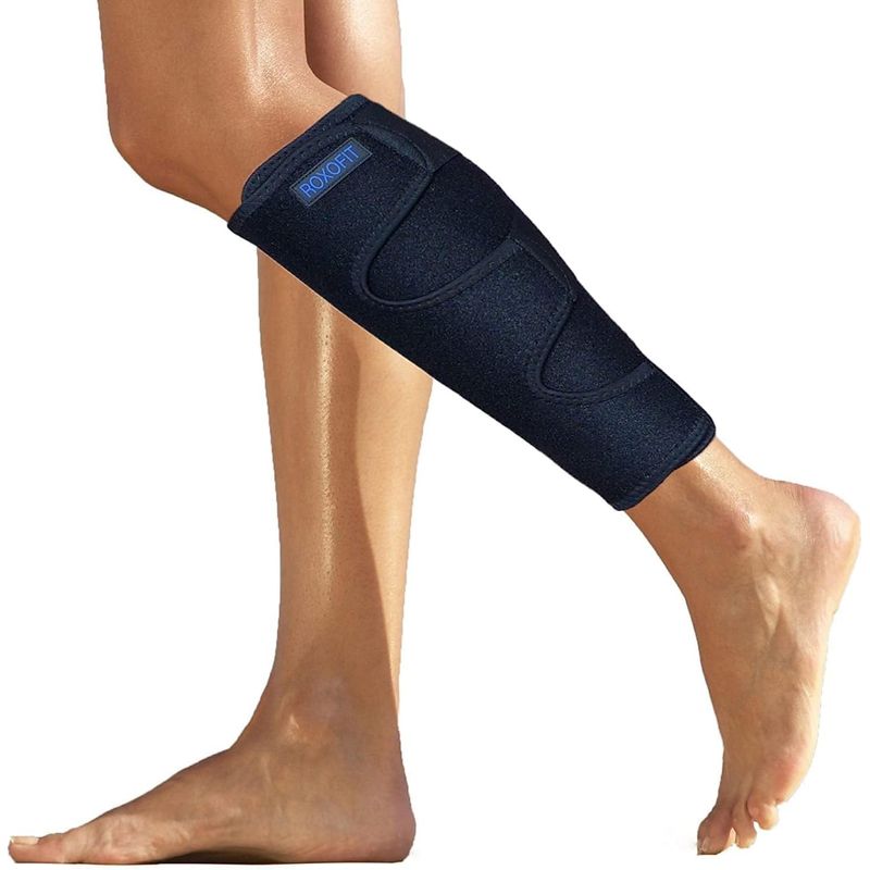 ROXOFIT Calf Brace for Torn Calf Muscle and Shin Splint Pain Relief ...