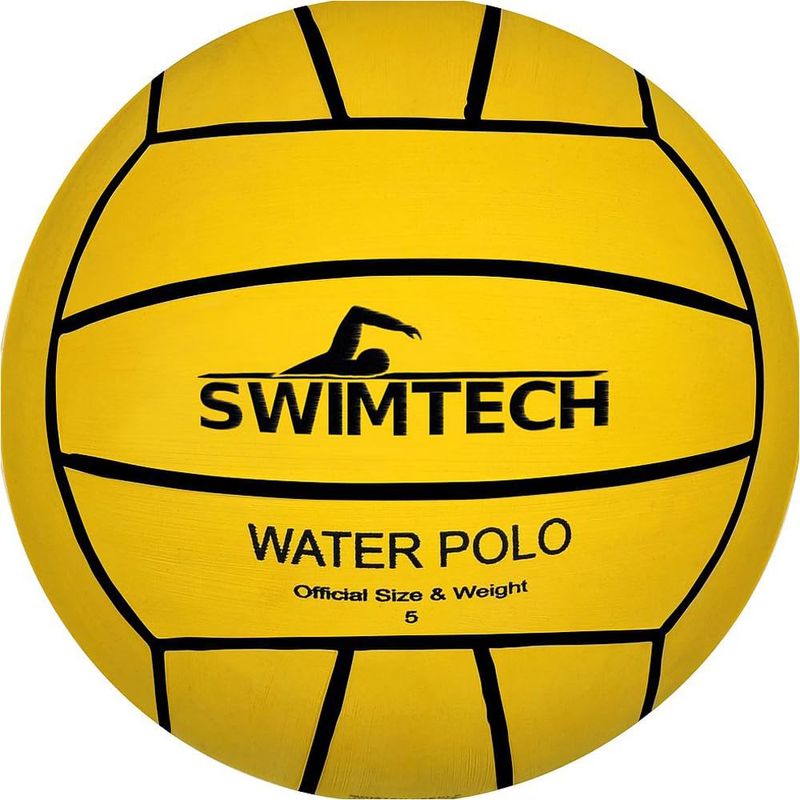 Loops Size 5 Official Premium Rubber Water Polo Ball - Rough Wet Grip ...