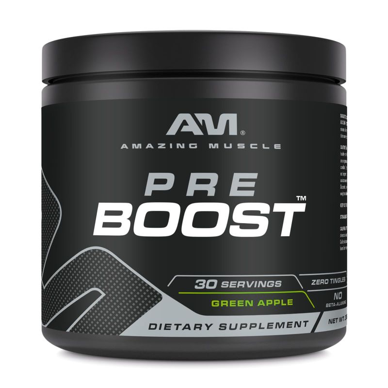 Amazing Muscle Pre Boost | 30 Servings | 324 Grams Powder | Pre Workout ...