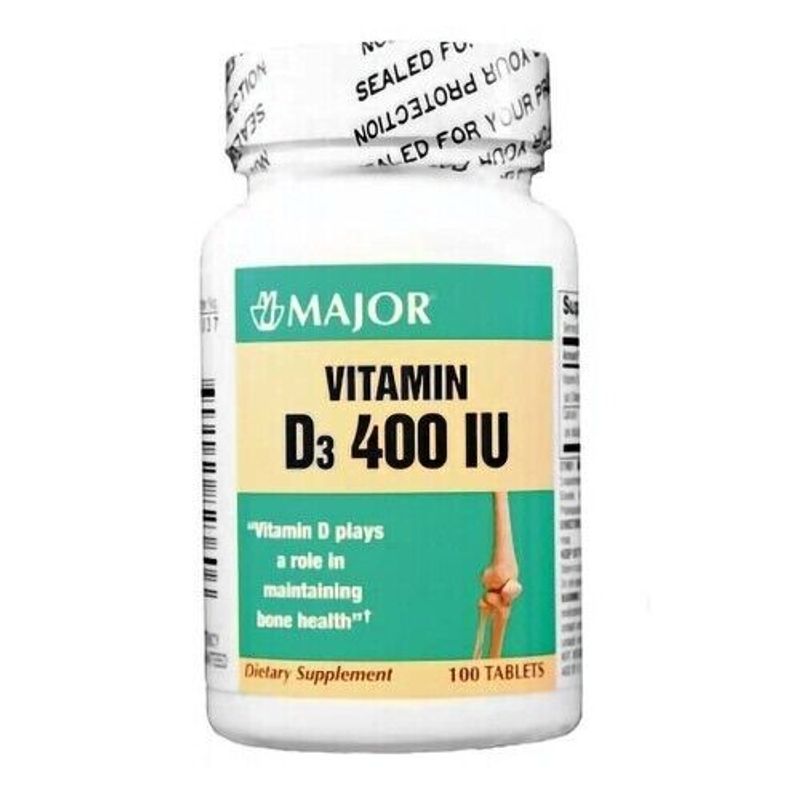 Major Vitamins D 400IU TABLET 100CT - Online Marketplace - EveryMarket