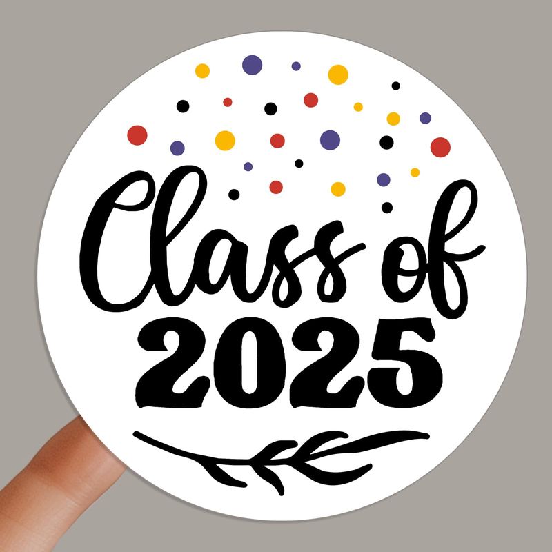 120 x Class of 2025 Cut Sticker, Senior Stickers, Gift for 2025 Grad ...