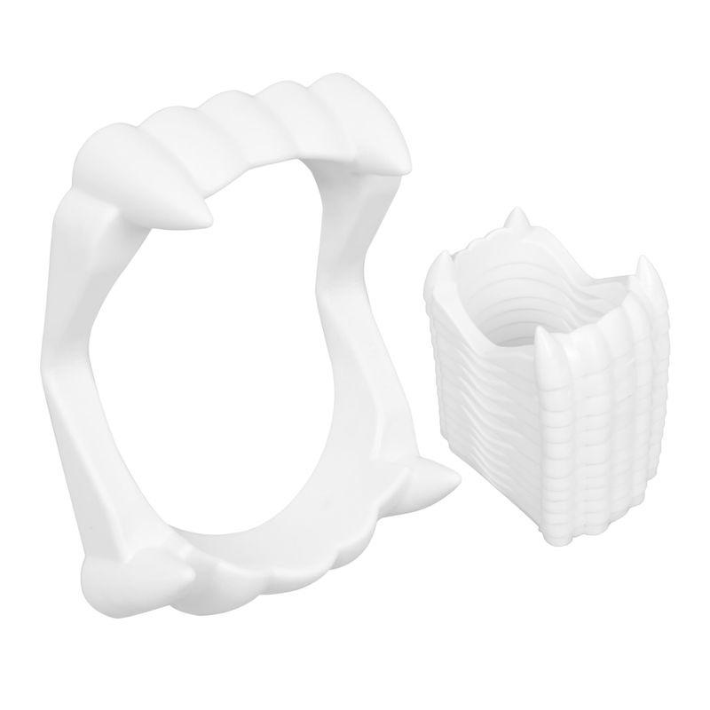 Chambom Halloween Vampire Teeth - 12 Pairs Vampire Fangs, Fake Teeth ...