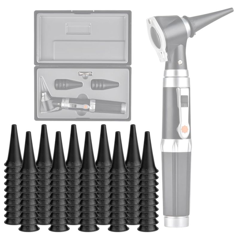 Jiusion Original 100 Pack 4mm Otoscope Speculum Tips for Jiusion 3X ...