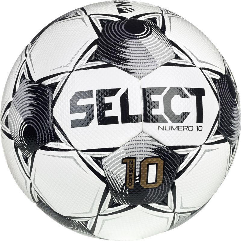 SELECT Numero 10 Soccer Ball, White/Black NFHS V25, Size 5 - Online ...