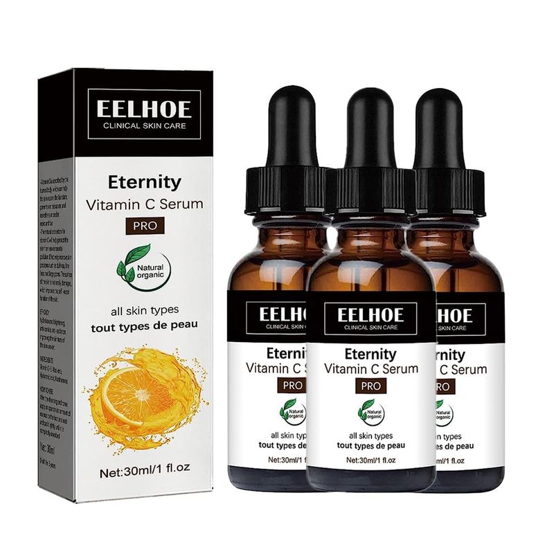 3PCS EELHOE Eternity Vitamin C Serum, Eelhoe Collagen Boost Anti-Aging Serum Vitamin C, Eelhoe ...