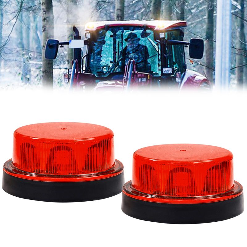 Ygmylandbb LED Strobe Warning Light, Red Flashing Strobe Beacon Light ...