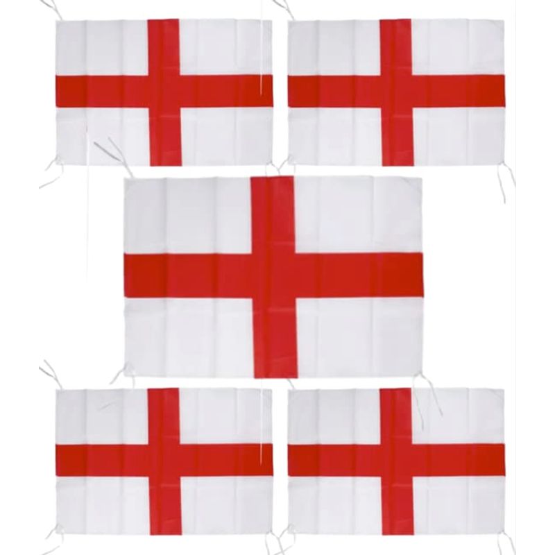 England Football Decorations X5 St George England Flags with String ...