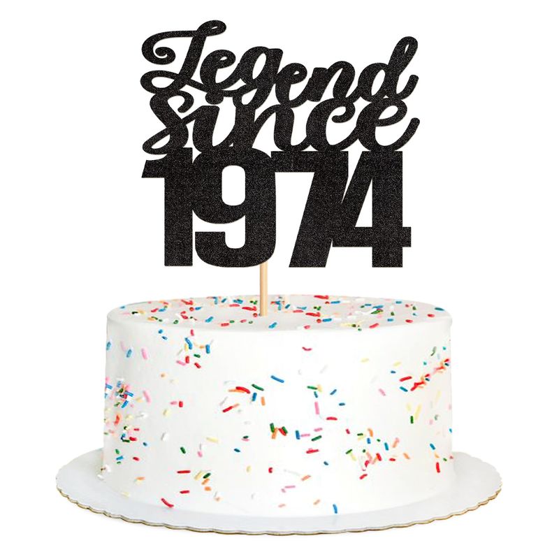 Blumomon 1Pc Legend Since 1974 Cake Topper 50th Birthday Cake ...