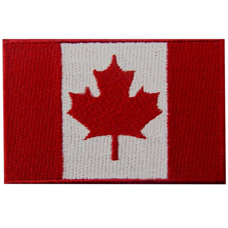 Canada Flag Embroidered Patch Canadian Maple Leaf Iron On Sew On National Emblem - Online ...