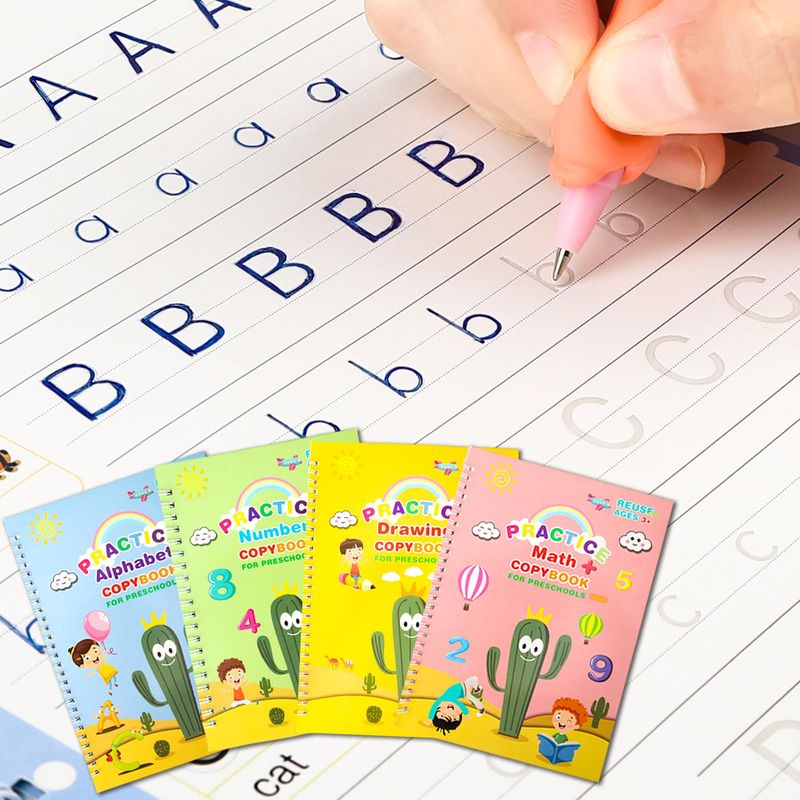 Premium Grooved Handwriting Practice Kit for Kids, Children's Magic ...