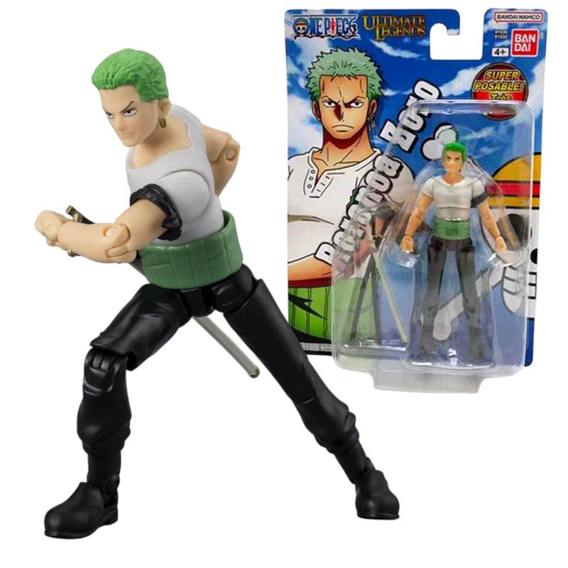 BANDAI Ultimate Legends Zoro Action Figure - 12.5cm Zoro Anime Figure ...