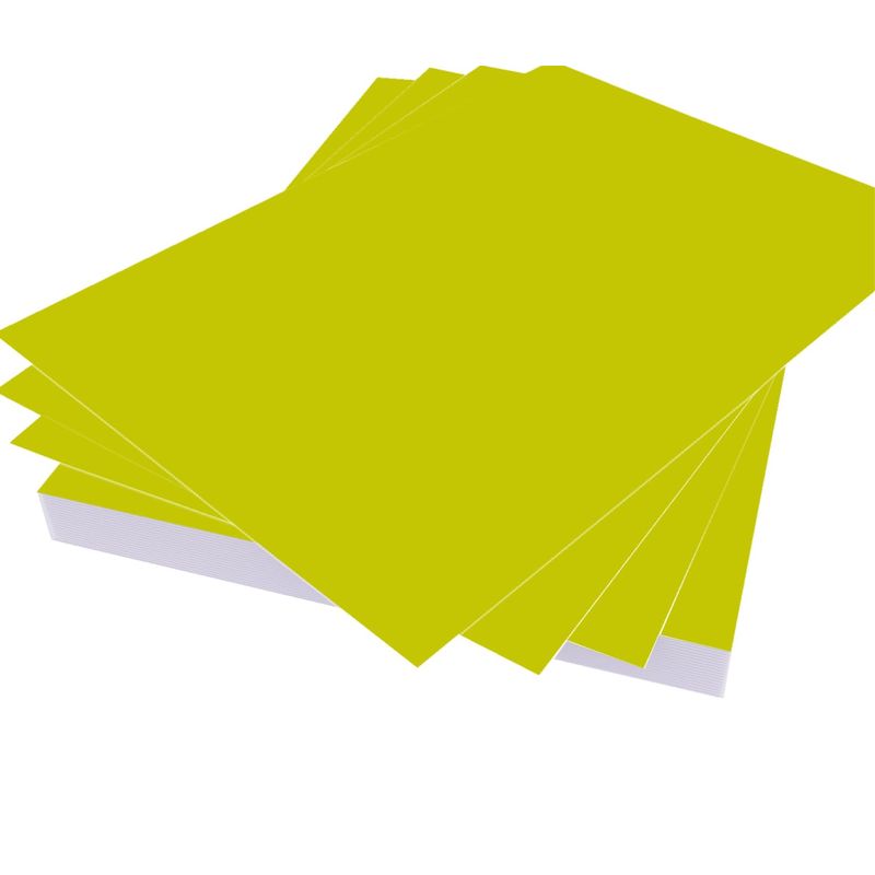 Eason Bros - 120 Sheets A4 Neon Coloured Cards (Yellow) - 250GSM Thick ...