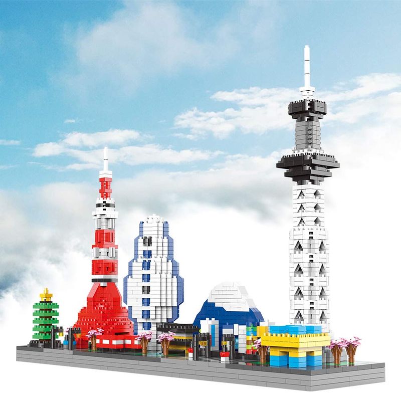 DOLBLOCK Japan Tokyo Skylines Architecture Micro Building Sets Famous ...