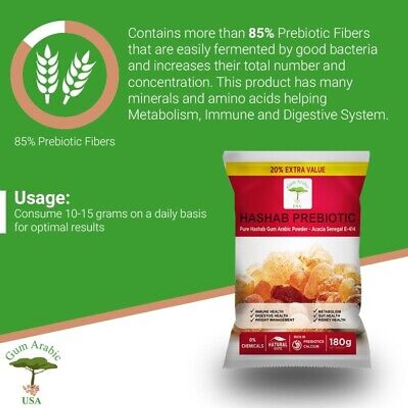 HASHAB PREBIOTIC - Acacia Fiber - Acacia Gum Arabic - Acacia Senegal ...