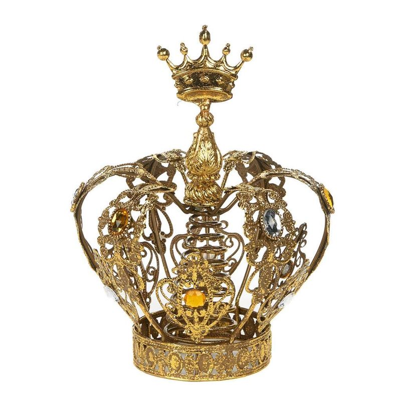 Goodwill: Crown Tree Topper Christmas Jeweled Wire Regal Crown 23 ...