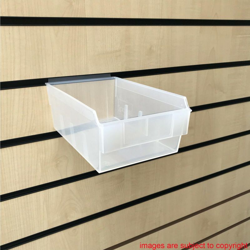 Medium Size Storage Box Slatbox Shelfbox Slatwall Display (Clear ...