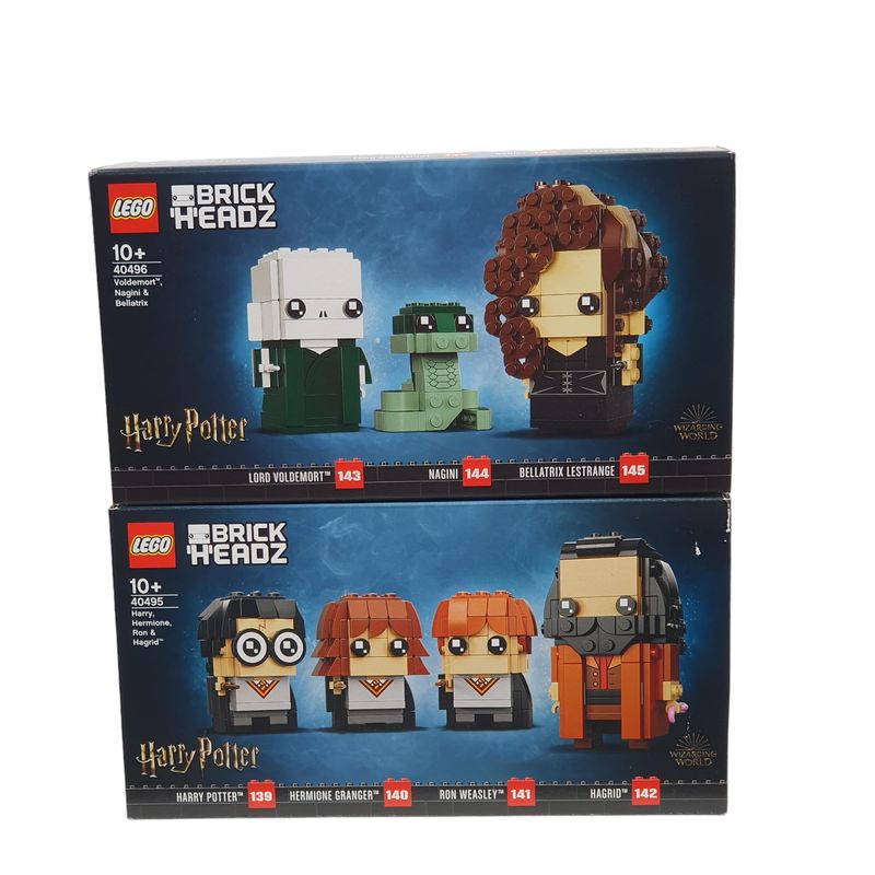 Lego Brickheadz Harry Potter, Hermione, Ron Weasley, Hagrid 4095 + Lord ...