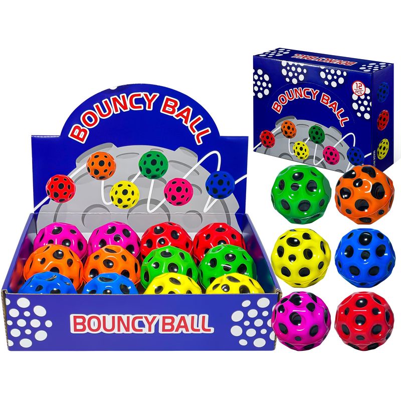 Poosue Bouncy Space Moon Balls - Super Bouncy Moon Ball for Kids - Big ...