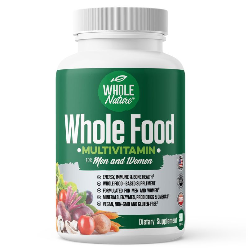 Whole Food Multivitamin for Plus Digestive Enzymes, Probiotics & Omegas ...