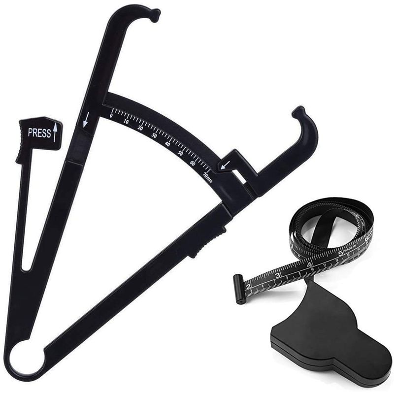 Fat Tester, [2 in 1] Personal Body Fat Tester Calipers with Tape ...