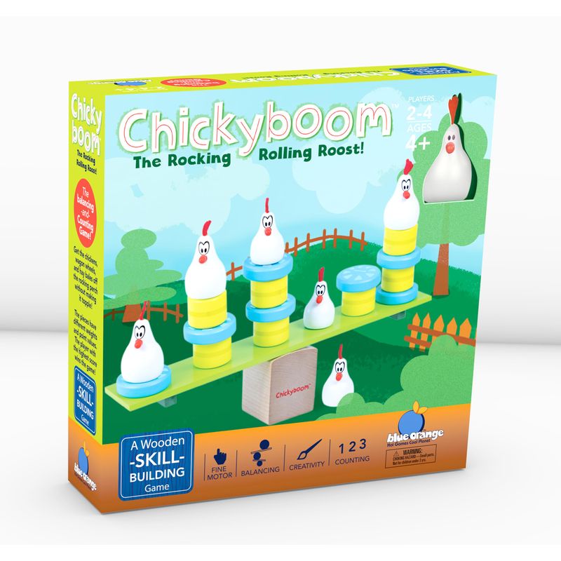 Blue Orange Games Chickyboom Award Winning Wooden Skill Building ...