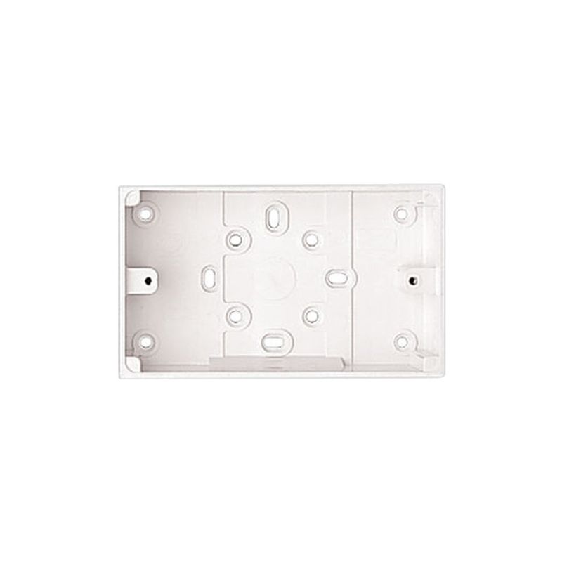 MK Electric 2 Gang PVC 32 mm Surface Mounting Box with Oval Conduit ...