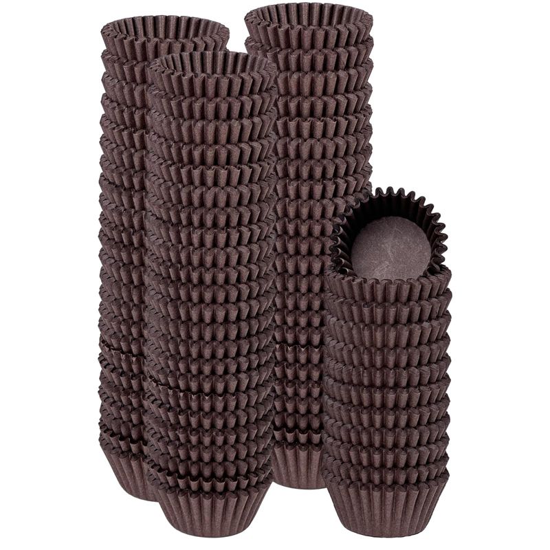 Gcardist Pack of 500 Mini Muffin Cases Coffee Muffin Liners Food Grade ...