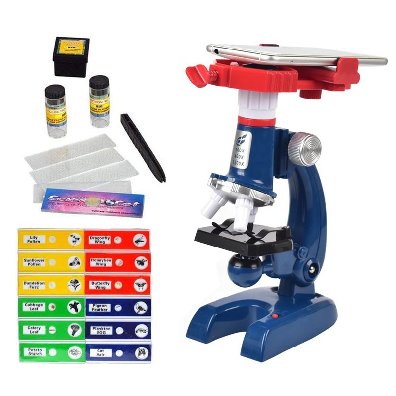 Kids Microscope, Microscope for Children with Phone Clip, Microscope ...