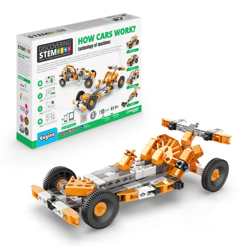 Engino STEM Toys, Technology of Machines- How Cars Work, Construction ...