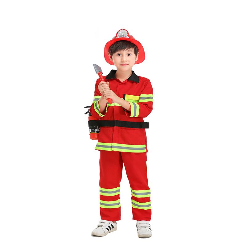 yolsun Fireman Role Play Costume for kids, Boys' and Girls' Firefighter ...
