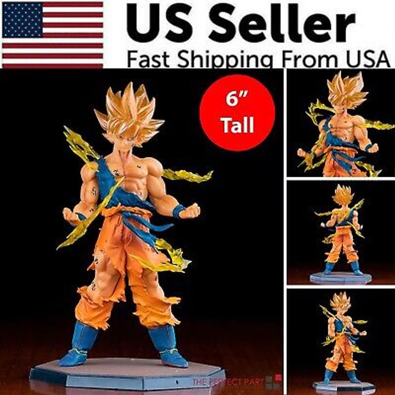 SON GOKU Dragon Ball Z Super Saiyan Anime Action Figure Collection Toy ...