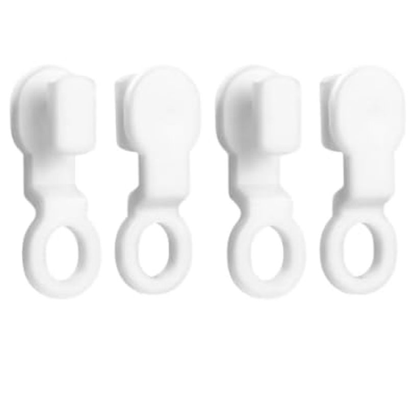 Vision4ever 40 Pack White Curtain Track Glider Hooks – Sliding Rollers ...